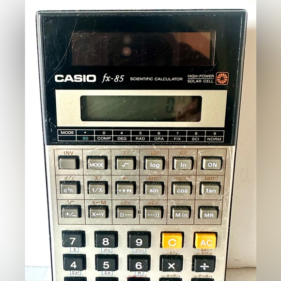 Casio | Other | Vintage Casio Fx85 Highpower Solar Cell Scientific ...